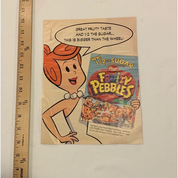 Fruity Pebbles | Other | Vintage 205 The Flintstones Fruity Pebbles ...